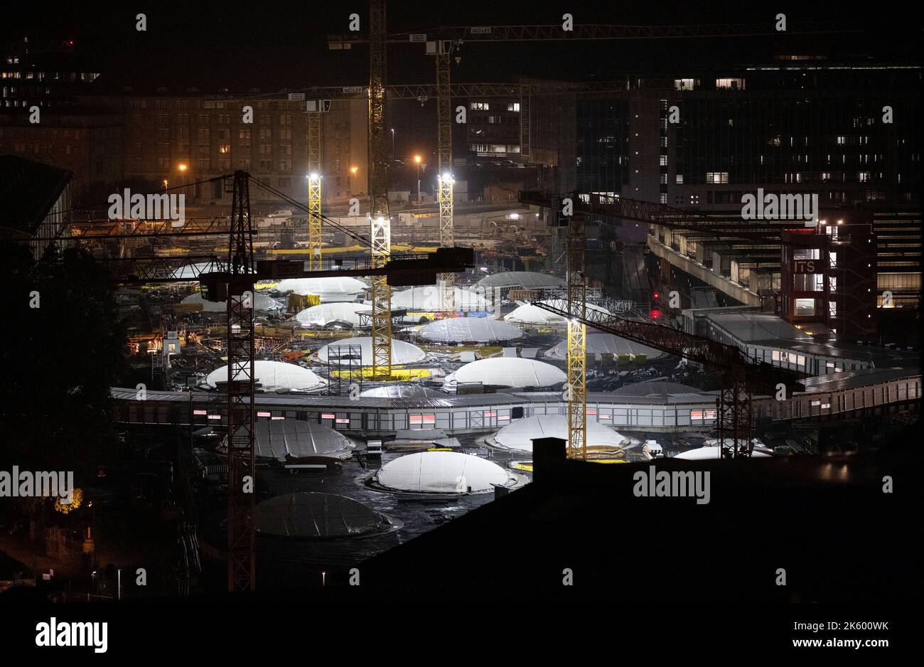 Stuttgart, Germany. 11th Oct, 2022. The construction site of the ...