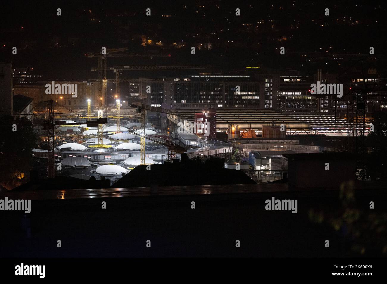Stuttgart, Germany. 11th Oct, 2022. The construction site of the ...