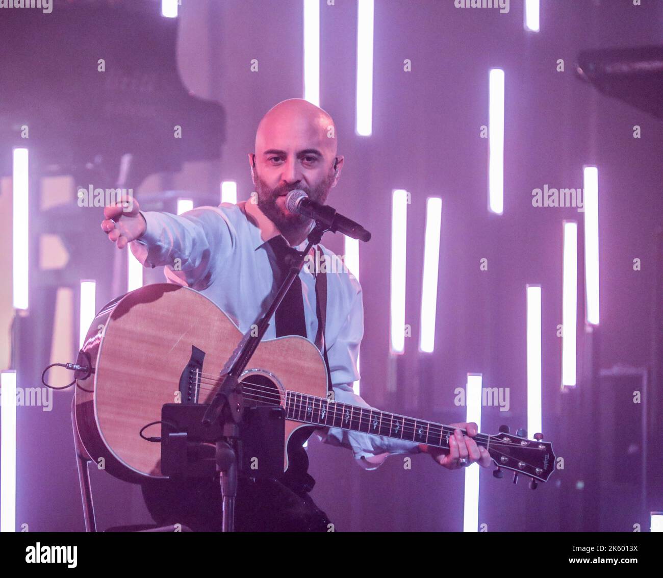 Teatro Creberg, Bergamo, Italy, October 10, 2022, Negramaro , Giuliano ...