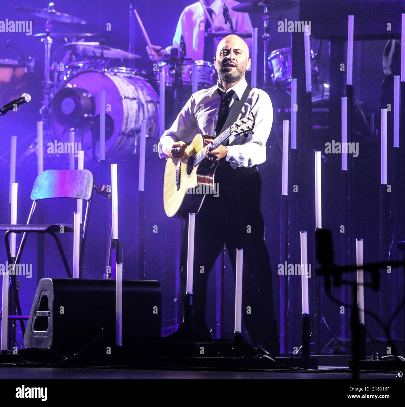 Negramaro , Giuliano Sangiorgi during the Music Concert Negramaro on ...