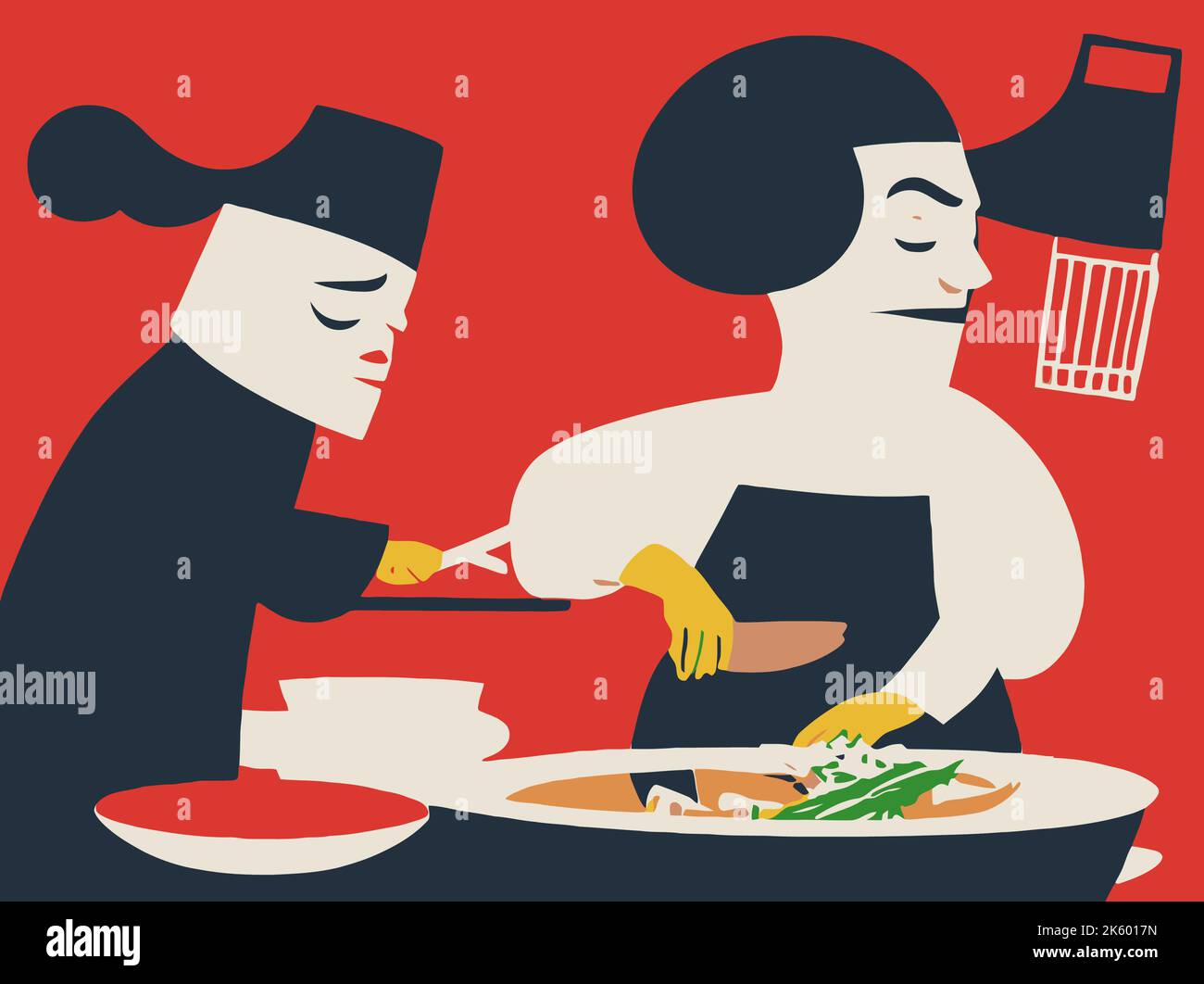 Restaurant his Stock Vector Images - Alamy