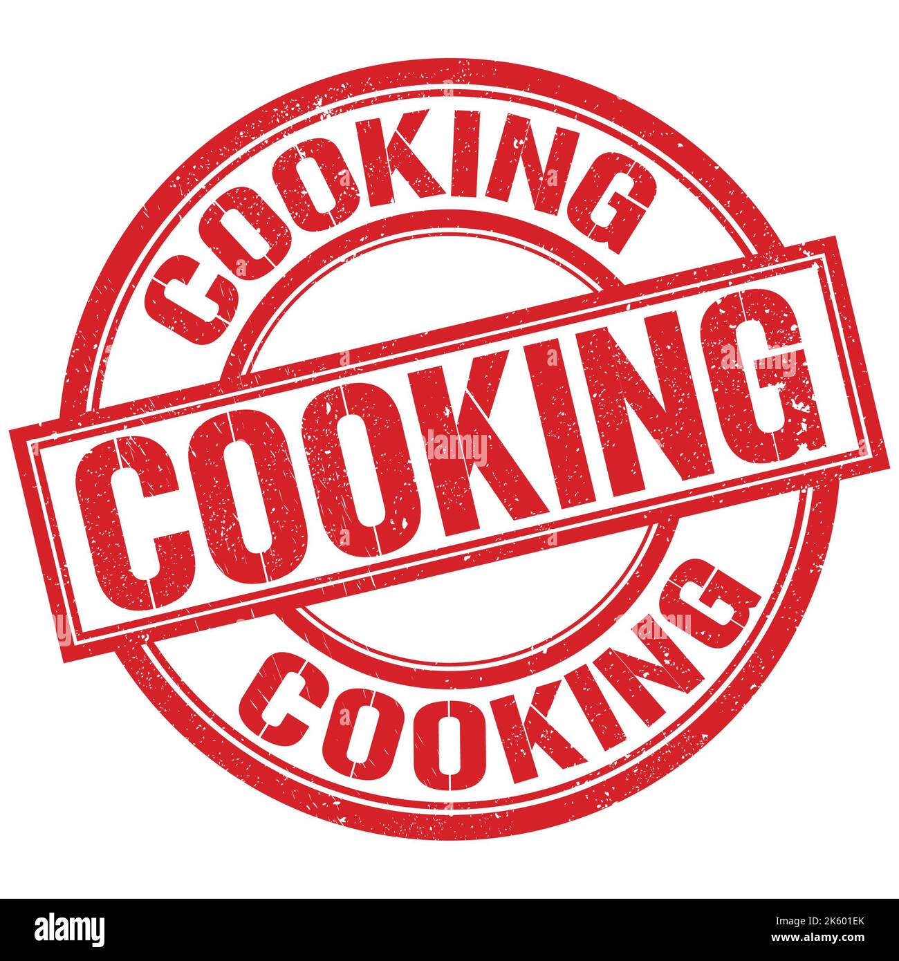 COOKING text written word on red round stamp sign Stock Photo - Alamy