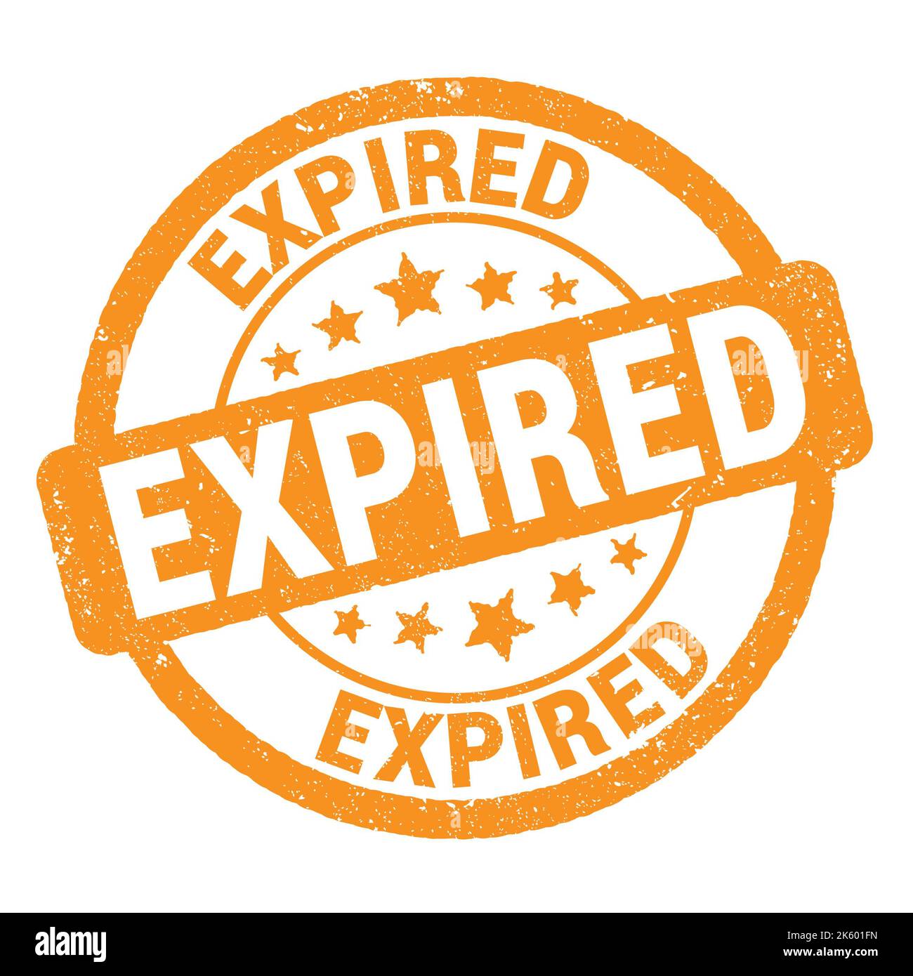 EXPIRED text written on orange grungy stamp sign Stock Photo - Alamy