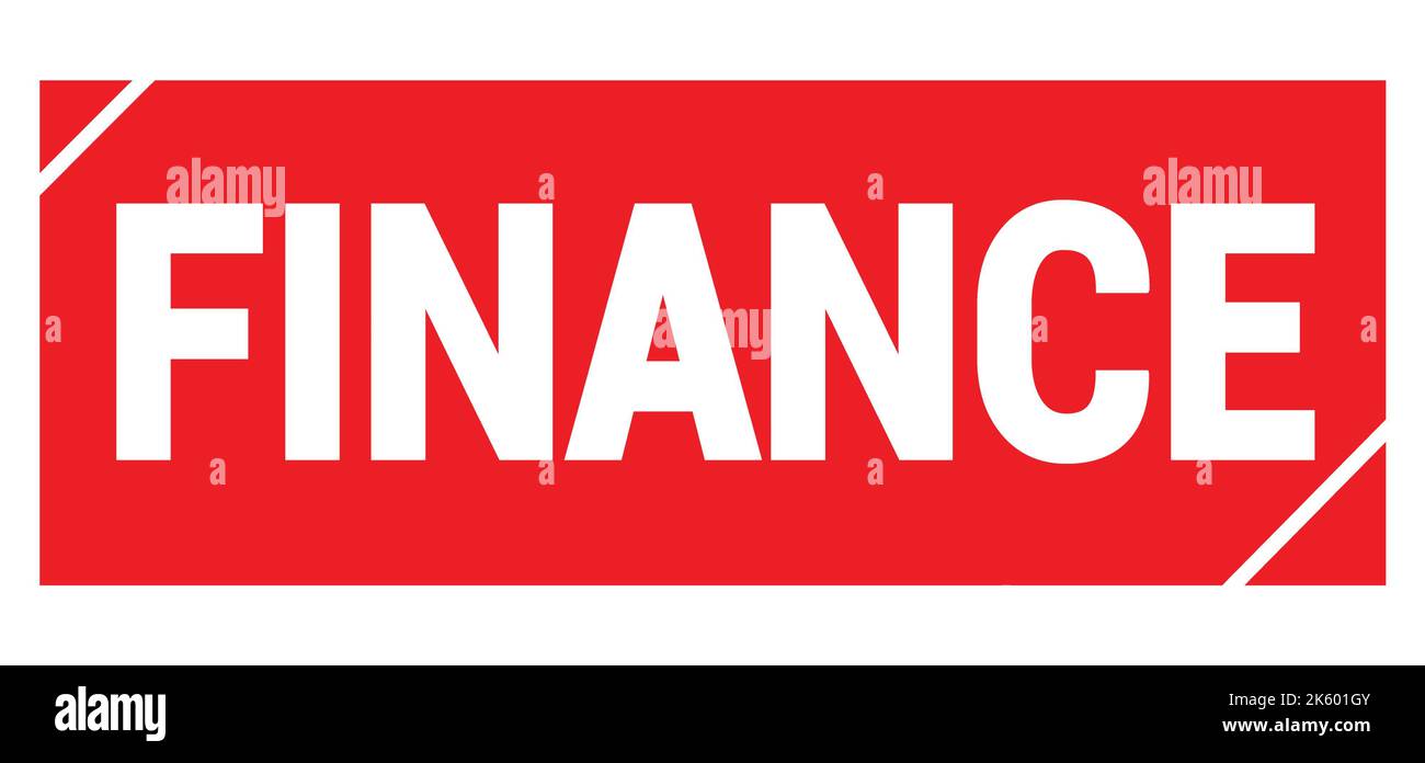FINANCE text written on red grungy stamp sign Stock Photo - Alamy