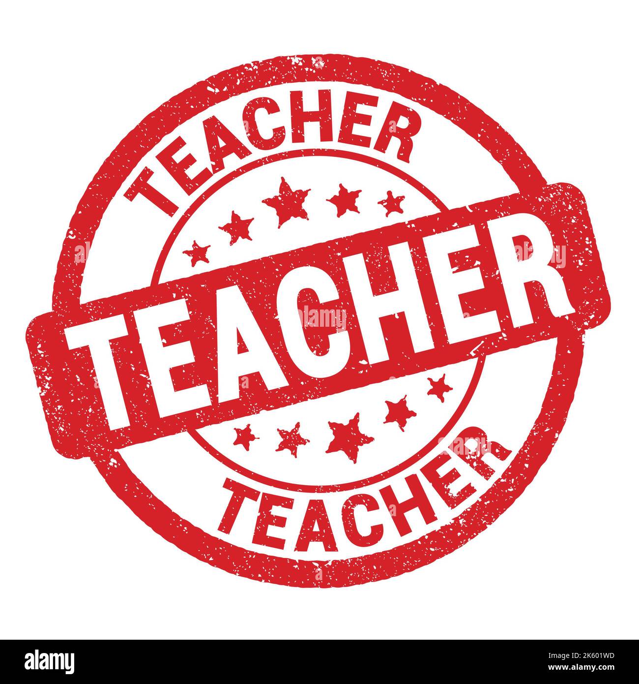 TEACHER text written on red grungy stamp sign Stock Photo - Alamy