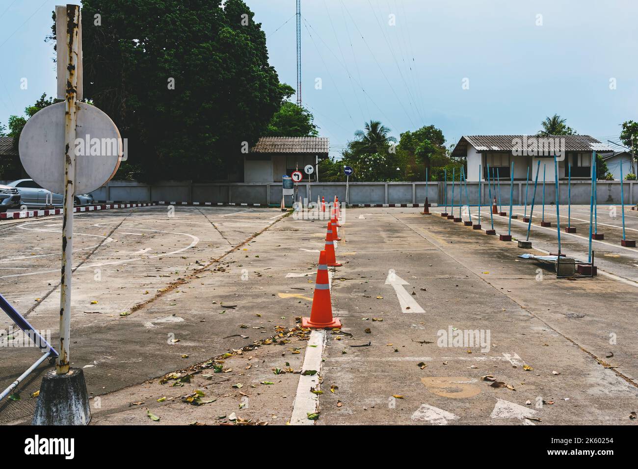 Driving test and training area with simulate test for driving license ...