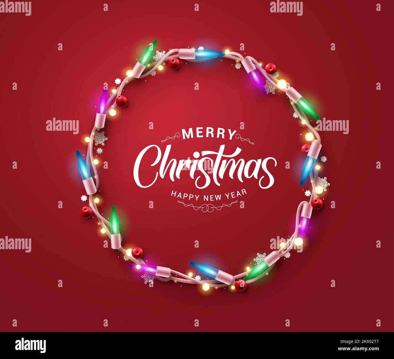 Wreath of light Stock Vector Images - Alamy