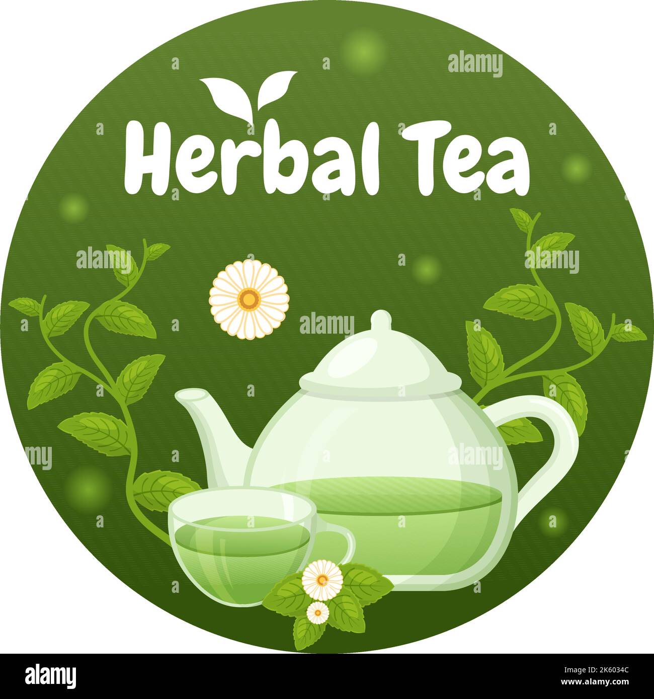 Glass tea dried leaves Stock Vector Images - Alamy