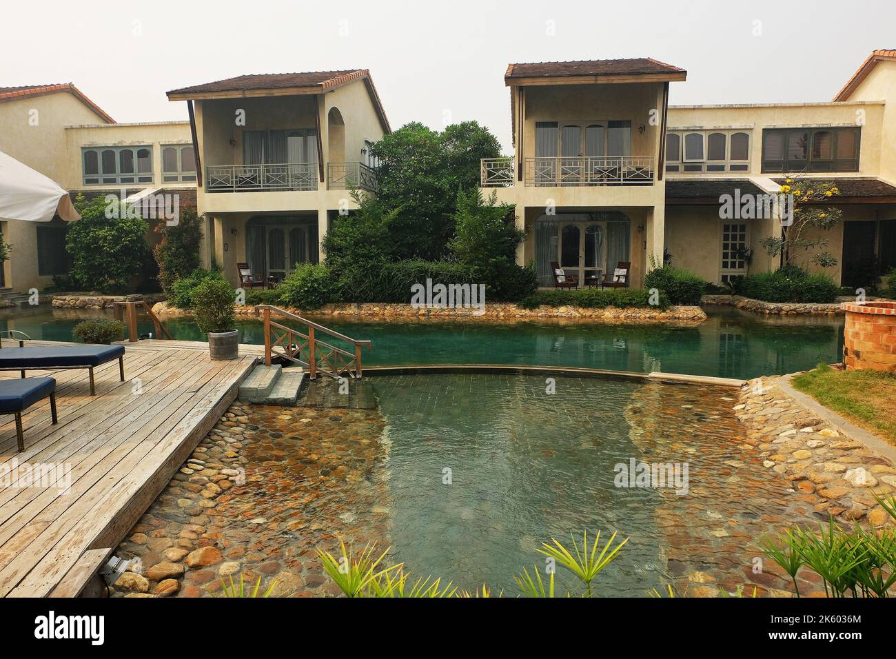 Exterior architecture design and decoration of luxury hide away resort ...