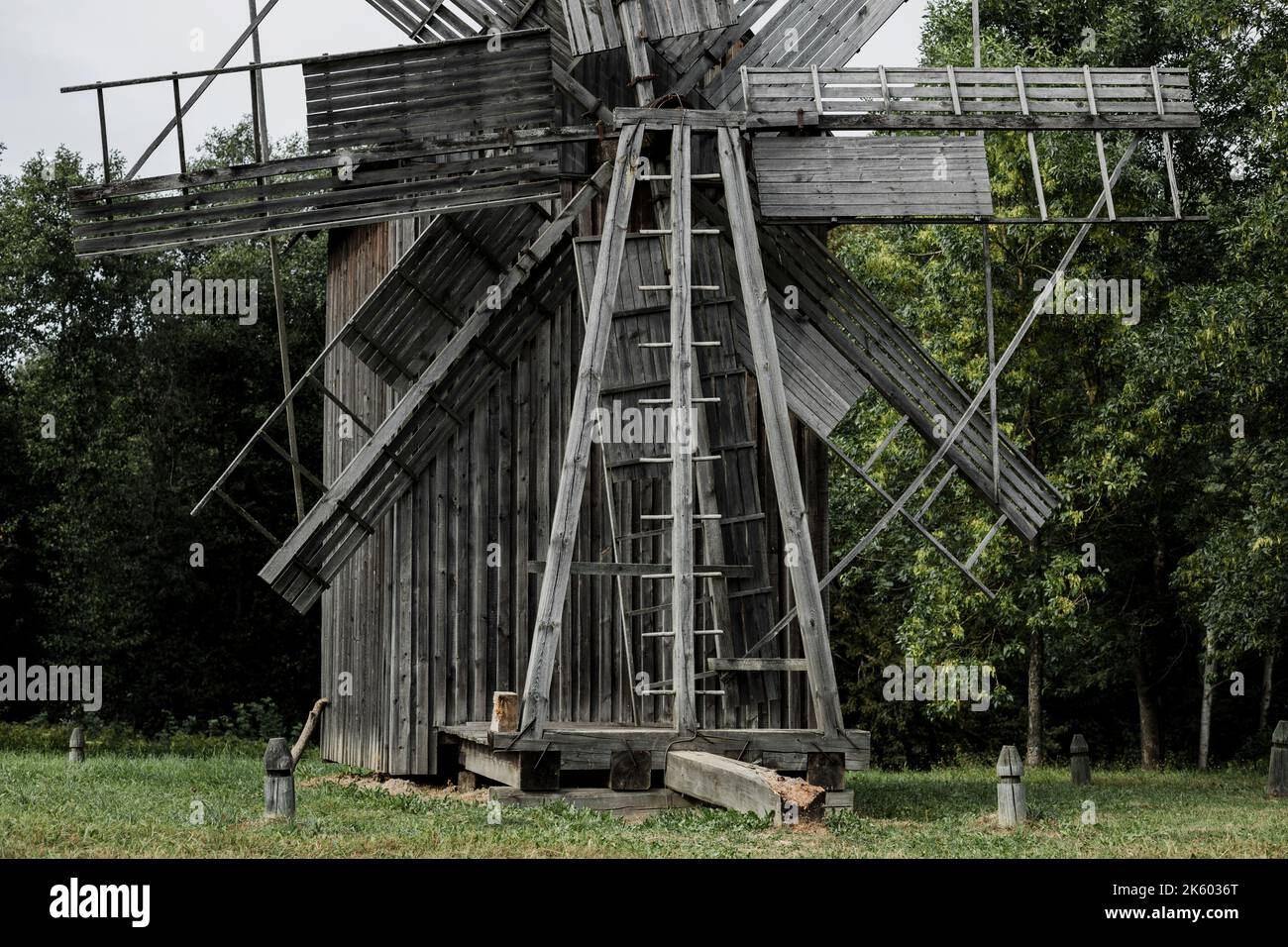 Old vintage wind turbine on hi-res stock photography and images - Alamy