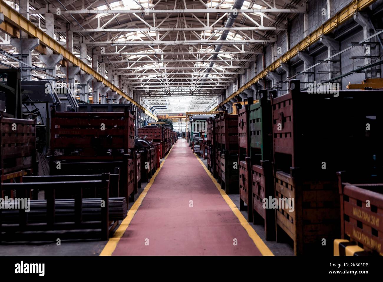 Workshop on production of handling removable devices. Factory workshop ...