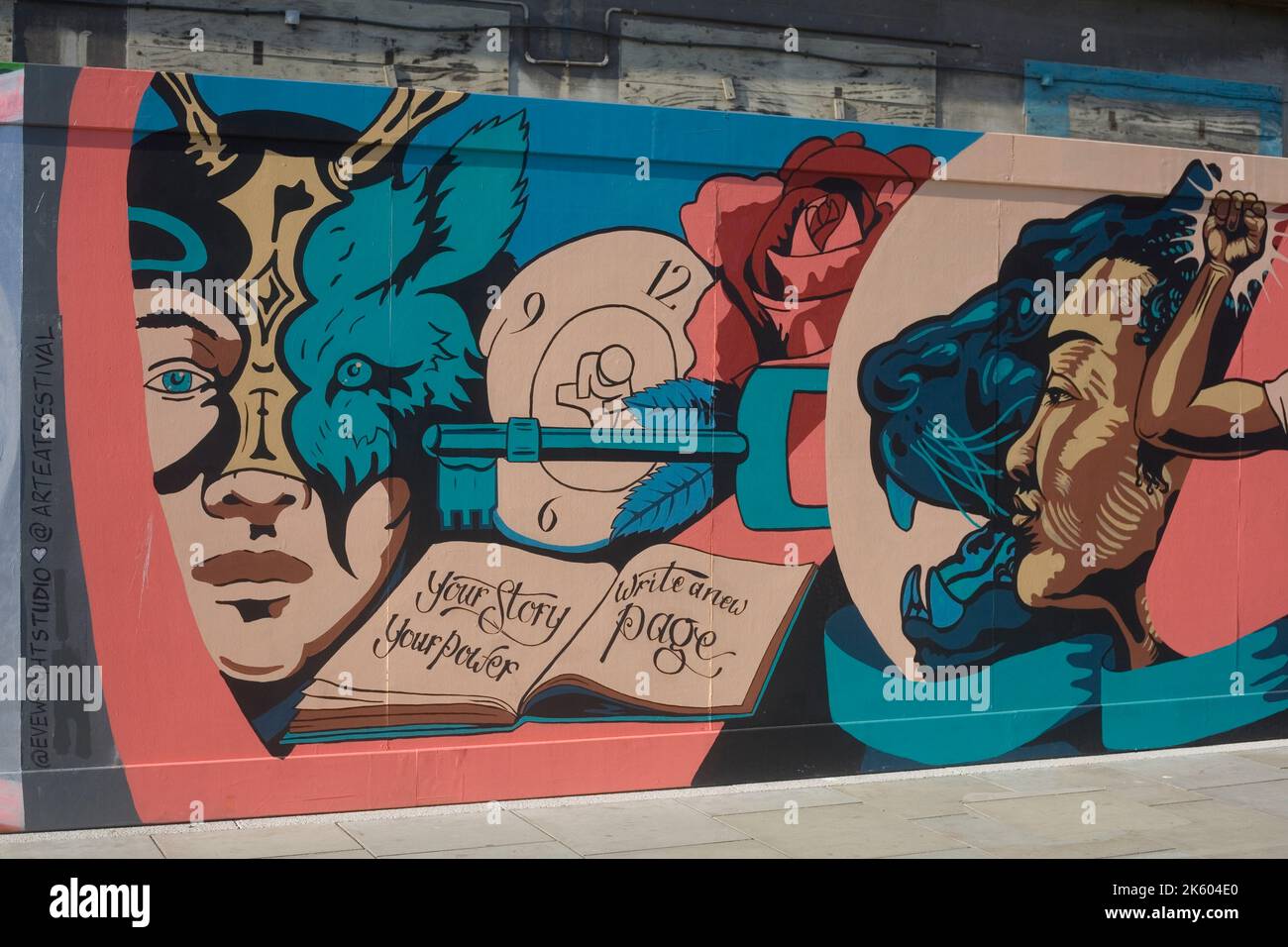 mural about power inspired by Black Lives matter movement in Ipswich ...