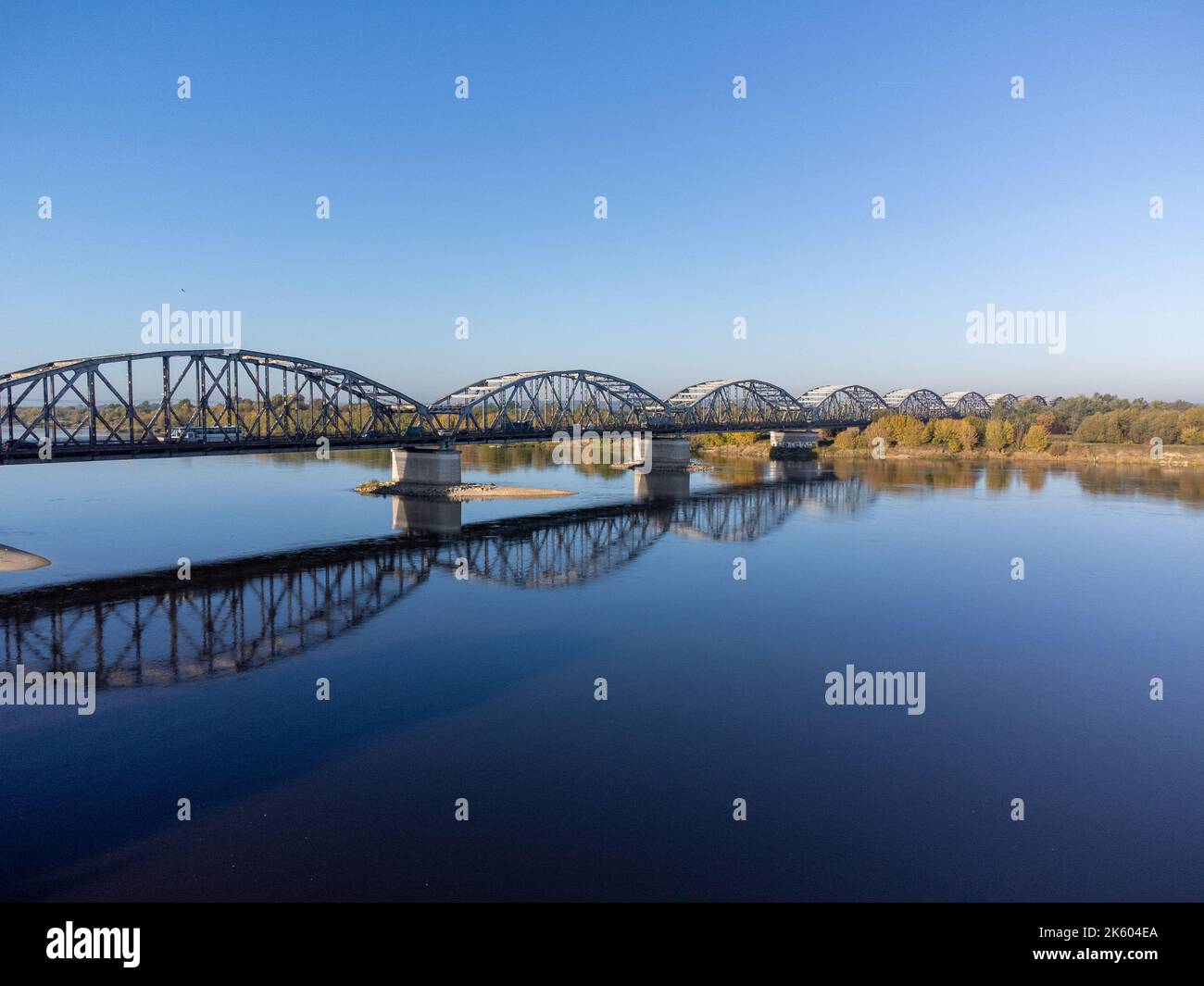 The city of Grudziadz - the longest road and rail bridge in Poland ...