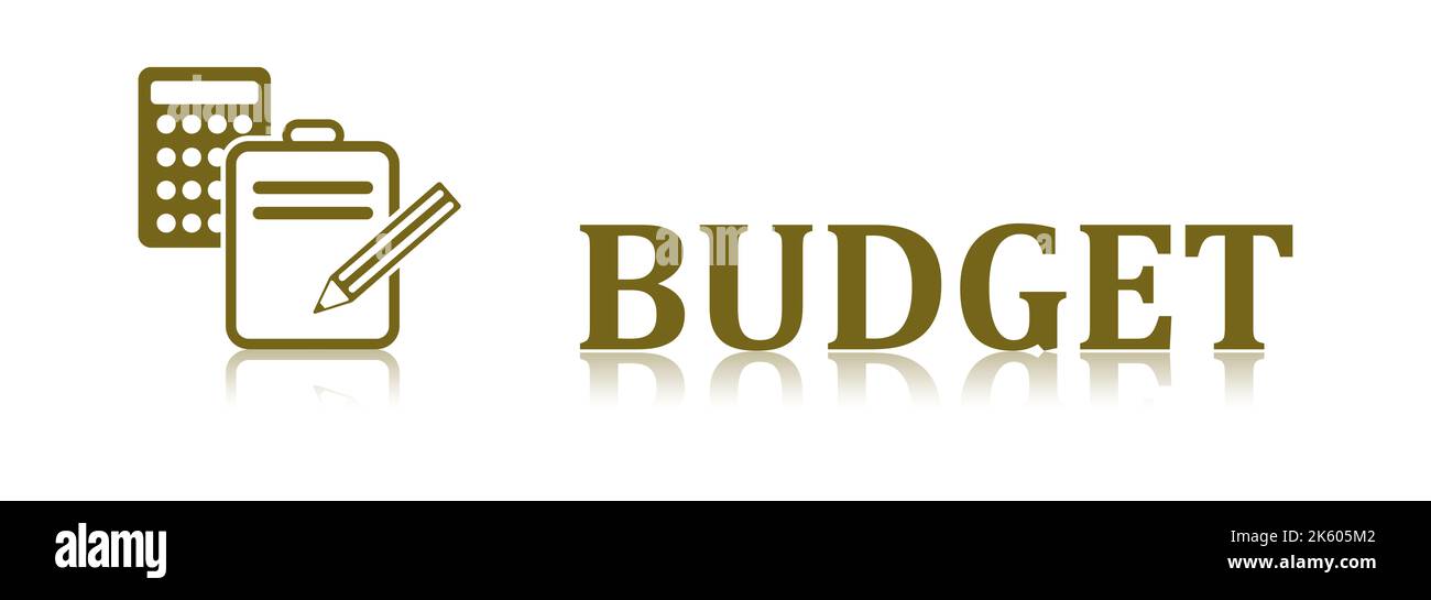 Illustration of a budget concept Stock Photo - Alamy