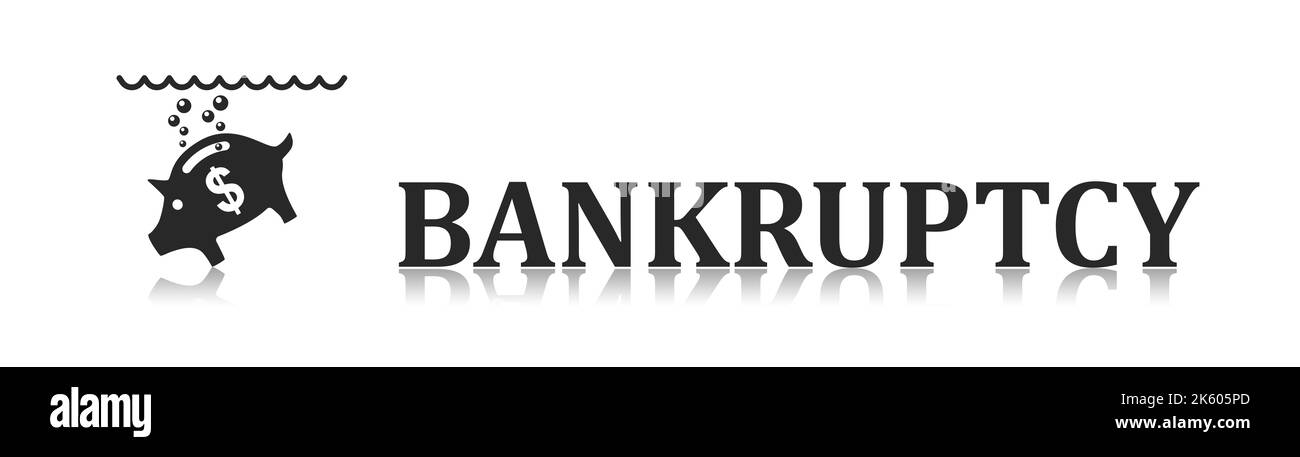 Illustration of a bankruptcy concept Stock Photo - Alamy