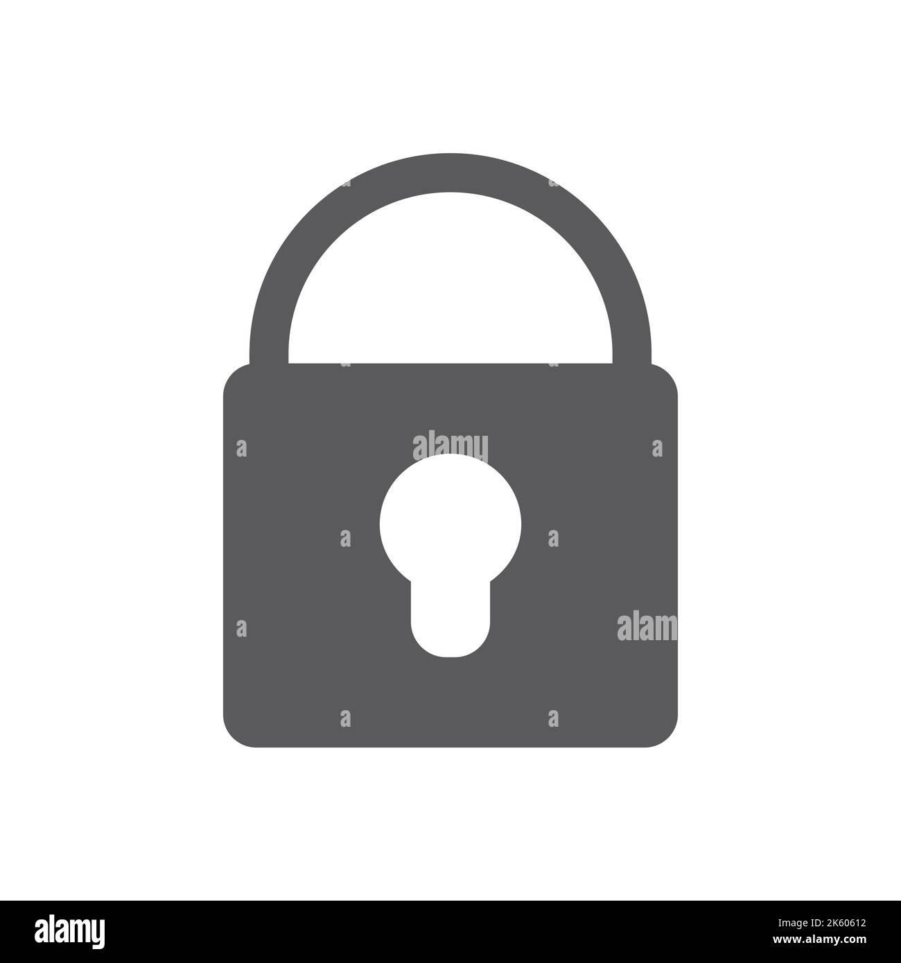Padlock simple vector icon. Web safety and secure connection filled ... Padlock simple vector icon. Web safety and secure connection filled ...
