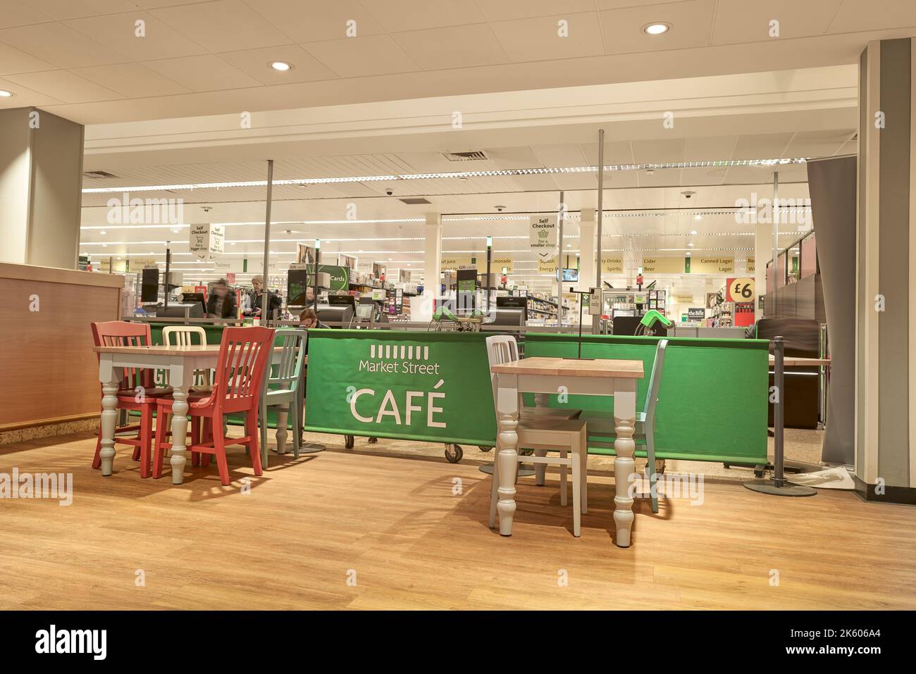 Café in the morrisons supermarket at Kettering, England Stock Photo - Alamy