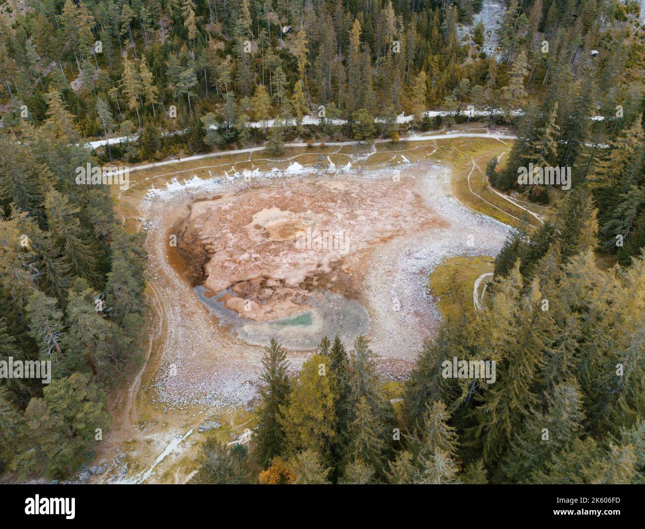 Aerial view valley dried up hi-res stock photography and images - Alamy