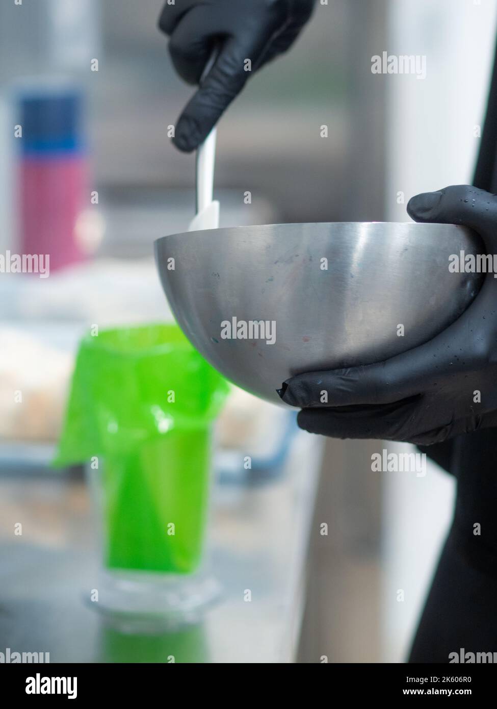 white chocolate drops for frosting icing cake dcoration topping Stock ...