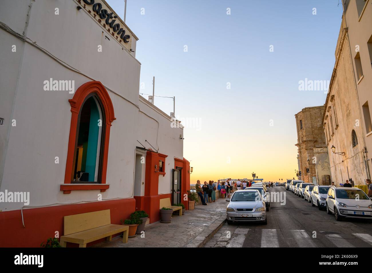 View along Riviera Armando Diaz with scores of people enjoying a ...