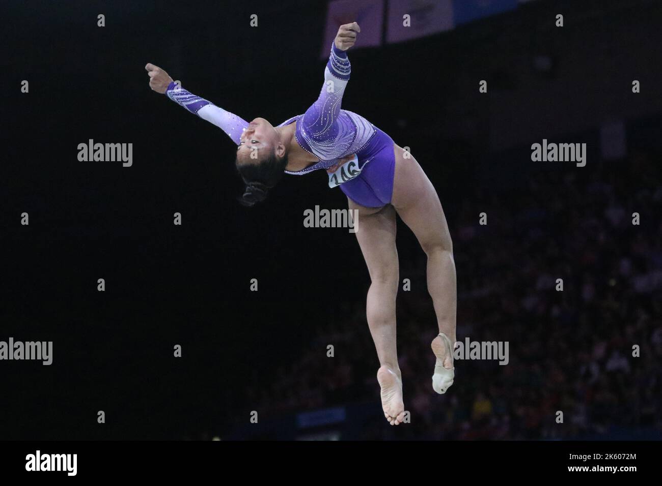 Jea MARACHA of Wales in the Women's Balance Beam - Final at the 2022 ...