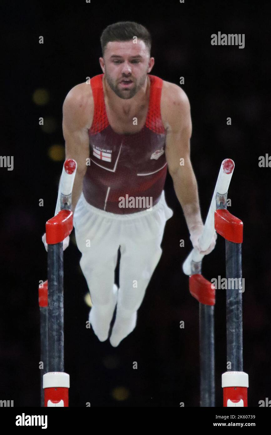 Giarnni REGINI-MORAN of England in the Men's Parallel Bars - Final at ...