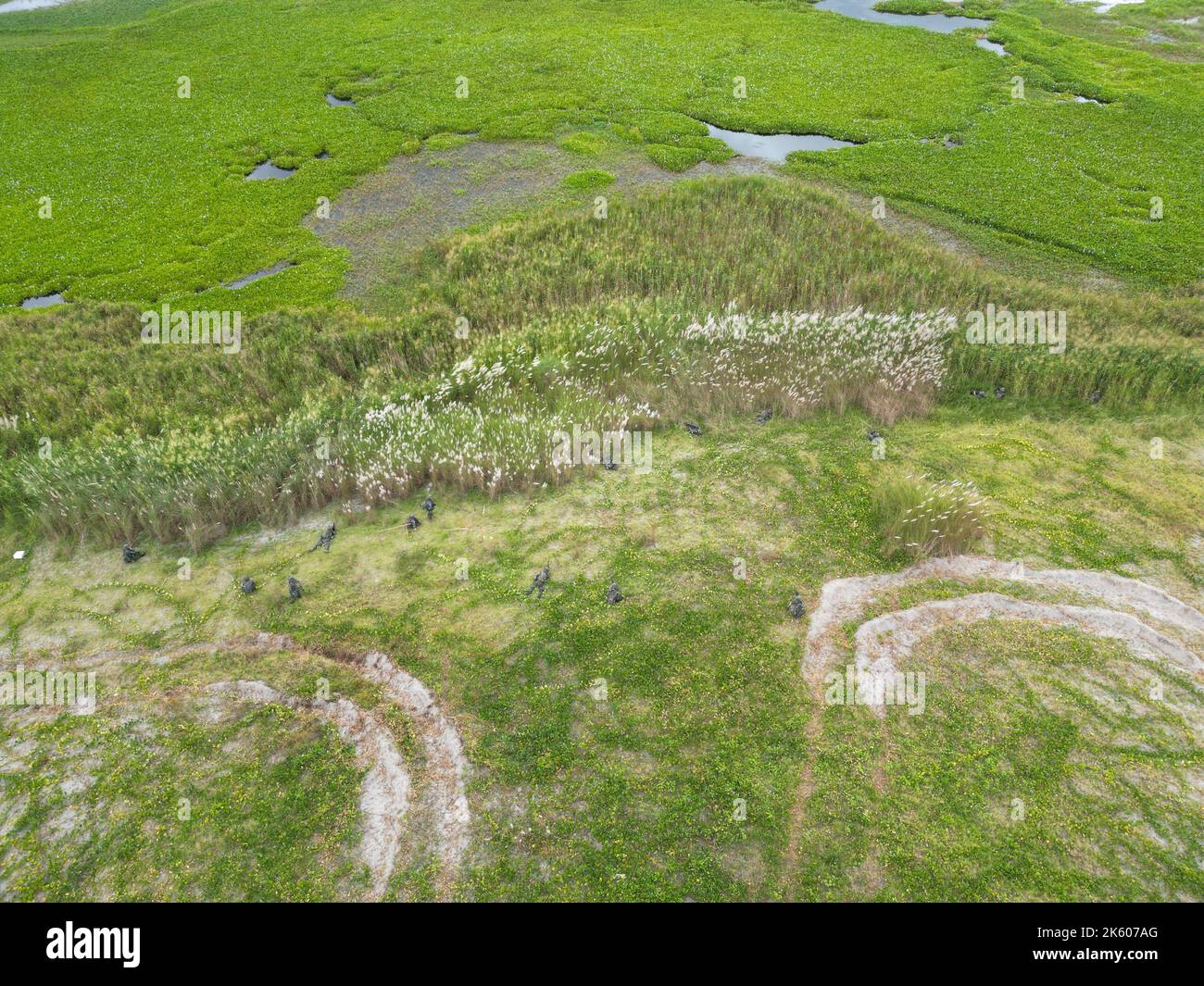 San Narciso, Zambales, Philippines. 7th Oct, 2022. In an aerial view ...