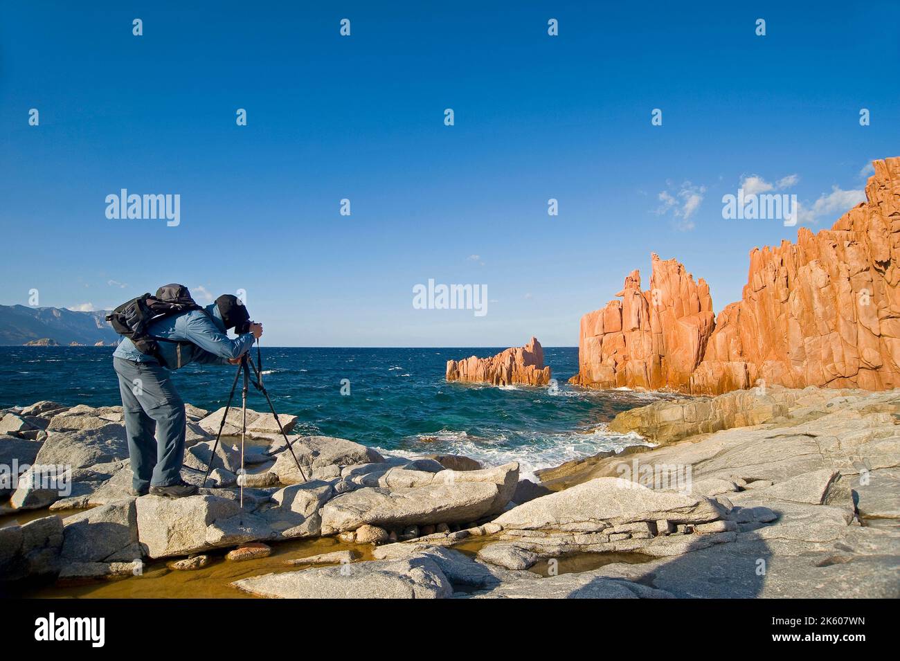 Rocce Rosse, Arbatax, Tortolì, Ogliastra, Sardinia, Italy Stock Photo ...