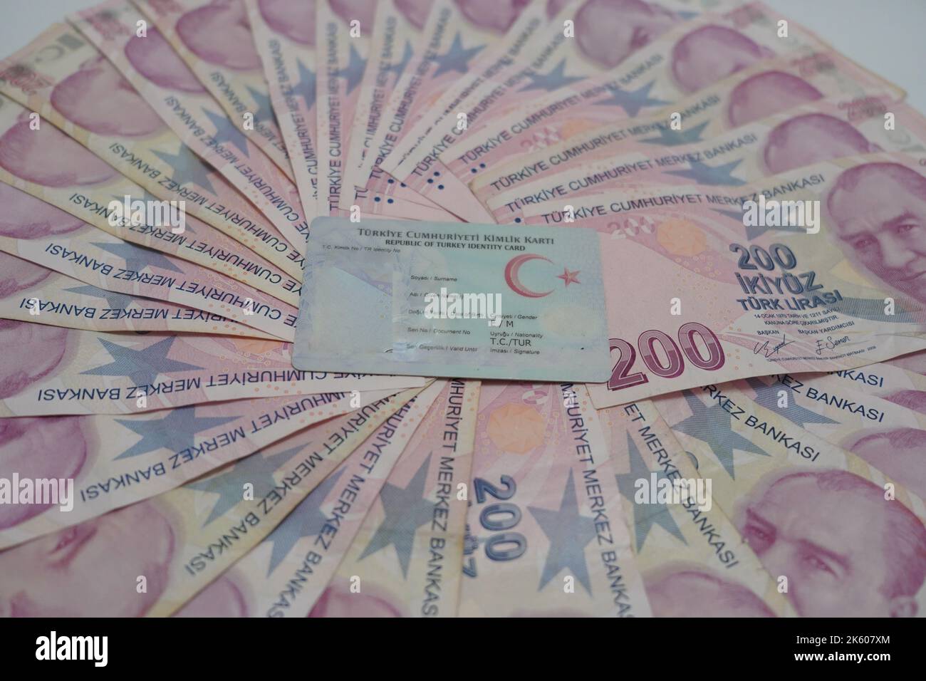passport with Turkey and Turkish currency, passport and Turkey Identity ...