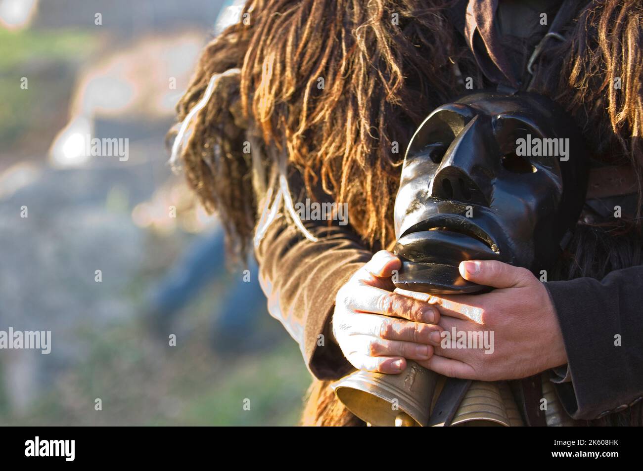 Typical Carnival, Mamuthones Parade, Mamoiada, Sardinia, Italy Stock ...
