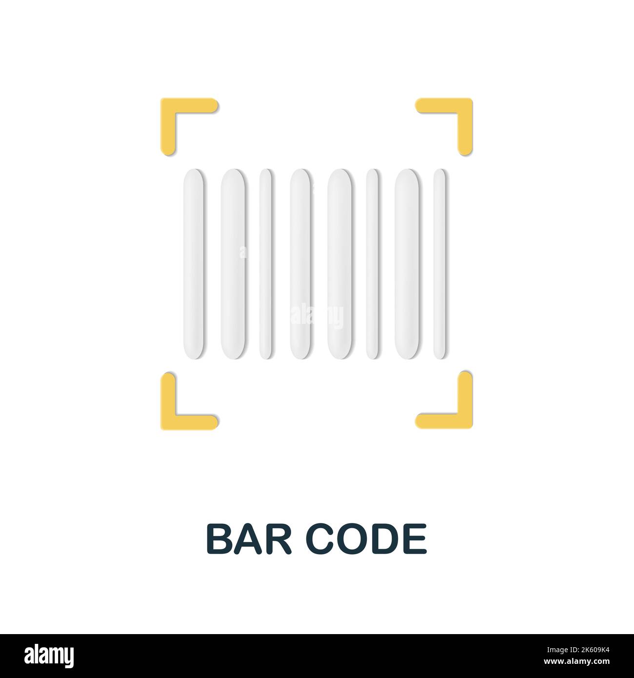 Bar Code icon. 3d illustration from online store collection. Creative ...