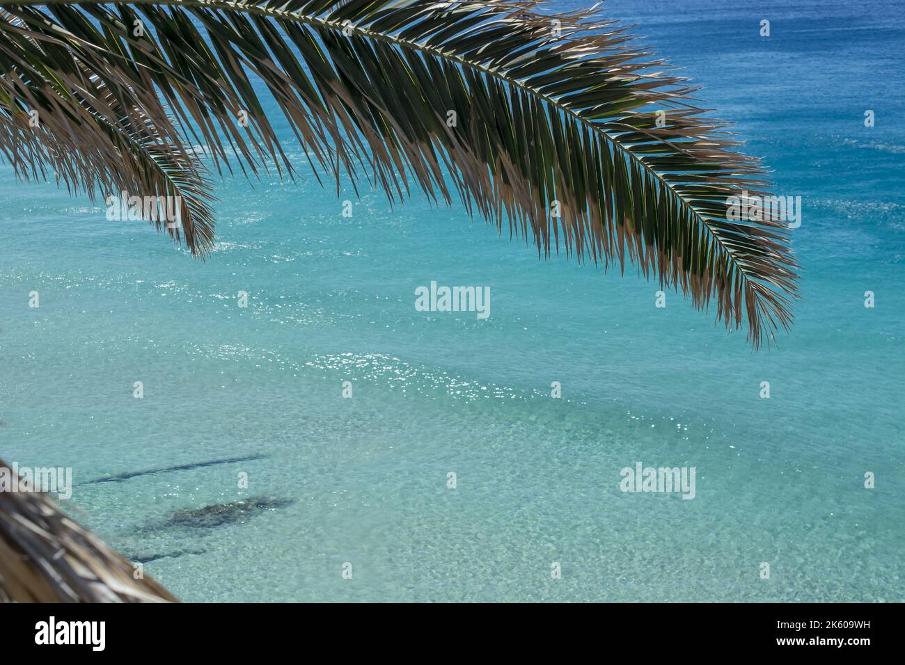 Aerial view on the beach in Playa del Matorral in Morro Jable, Canary ...