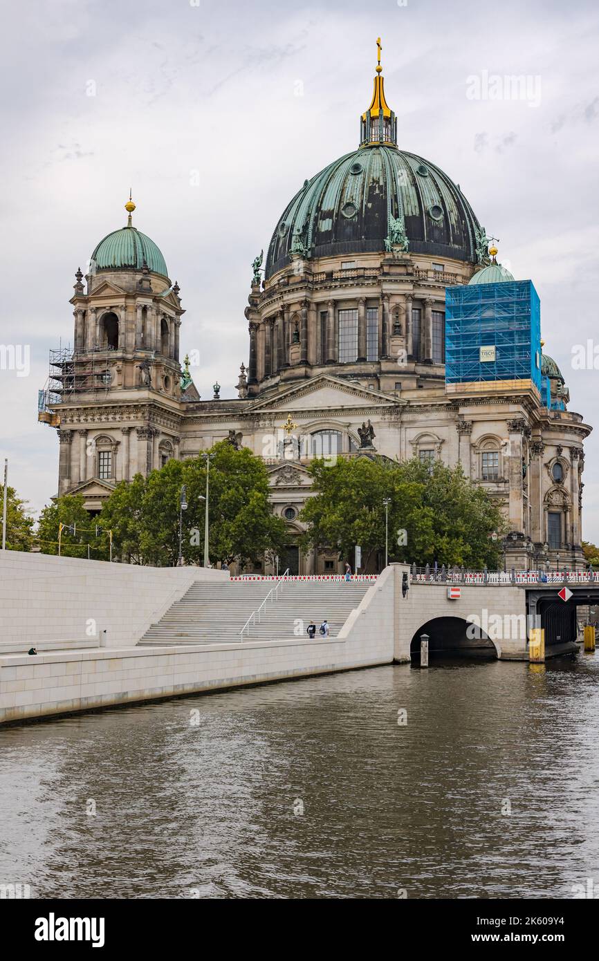 The Berliner Dom Berlin Cathedral with next to the Berlin Castle and ...