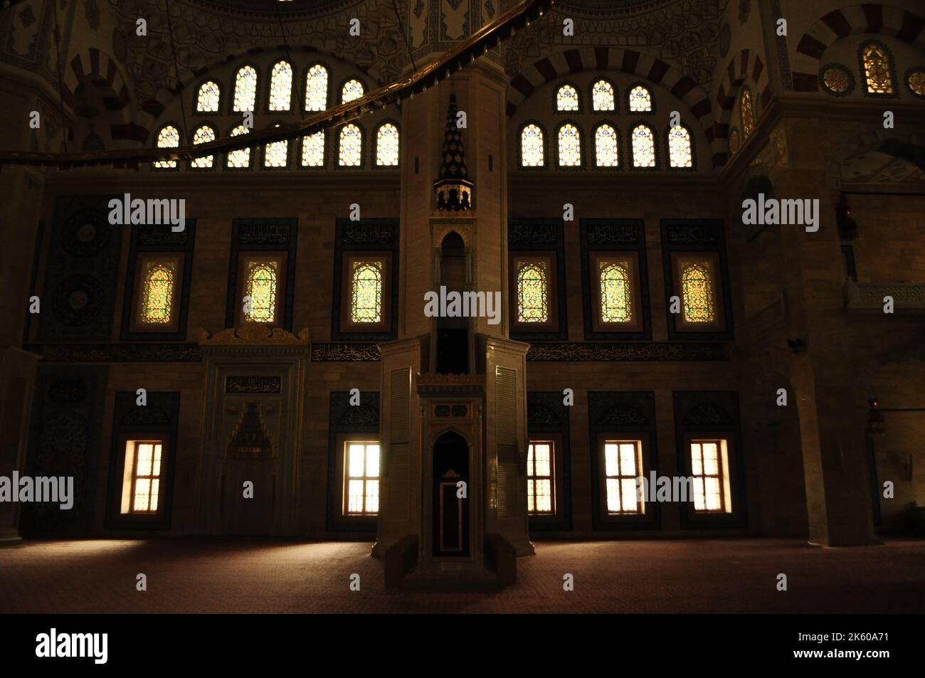 Horizontal islamic background photo. Light filtering through the ...