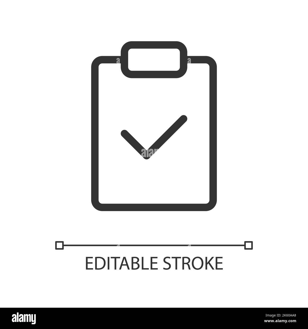 Completed task pixel perfect linear ui icon Stock Vector Image & Art ... Completed task pixel perfect linear ui icon Stock Vector Image & Art ...