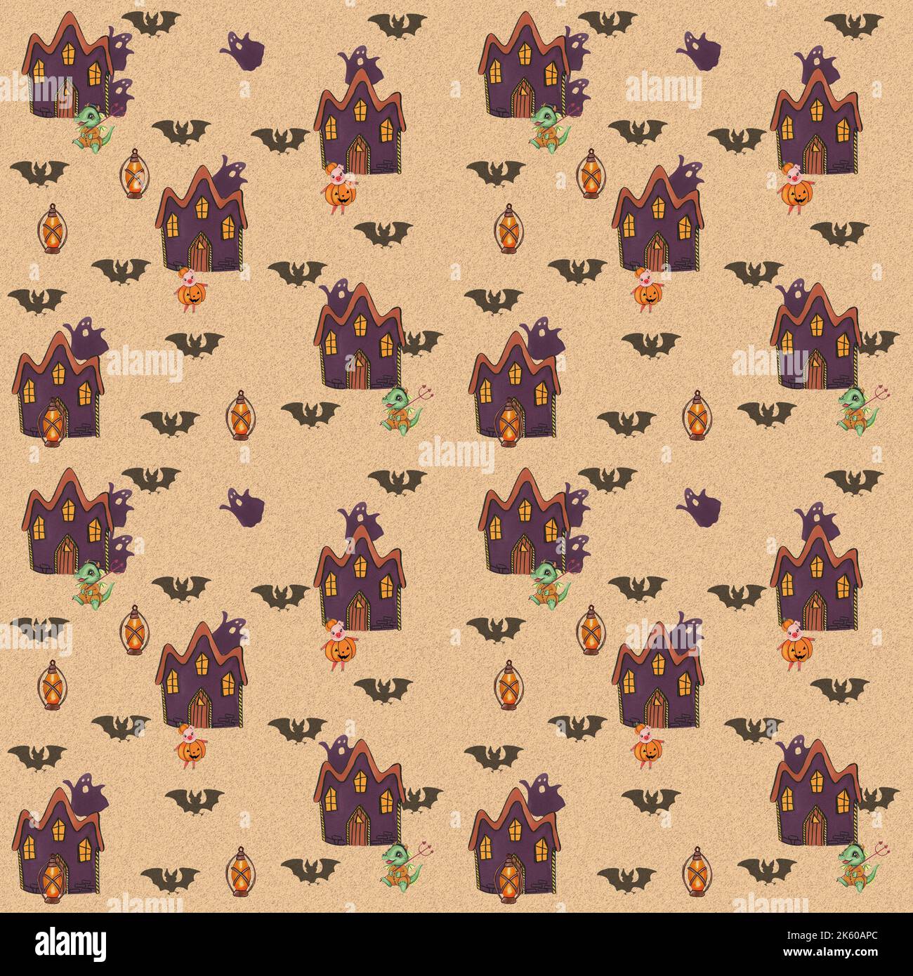 Seamless halloween hi-res stock photography and images - Alamy