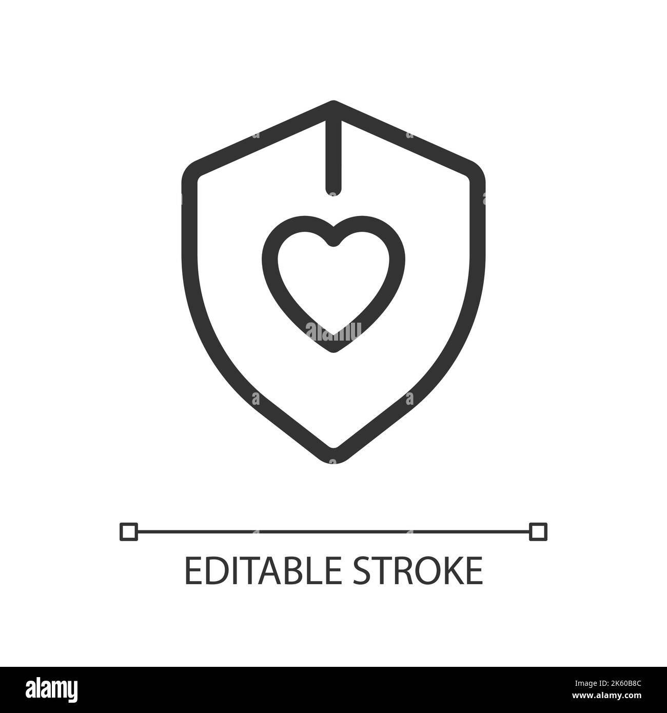 Health insurance pixel perfect linear ui icon Stock Vector Image & Art ...