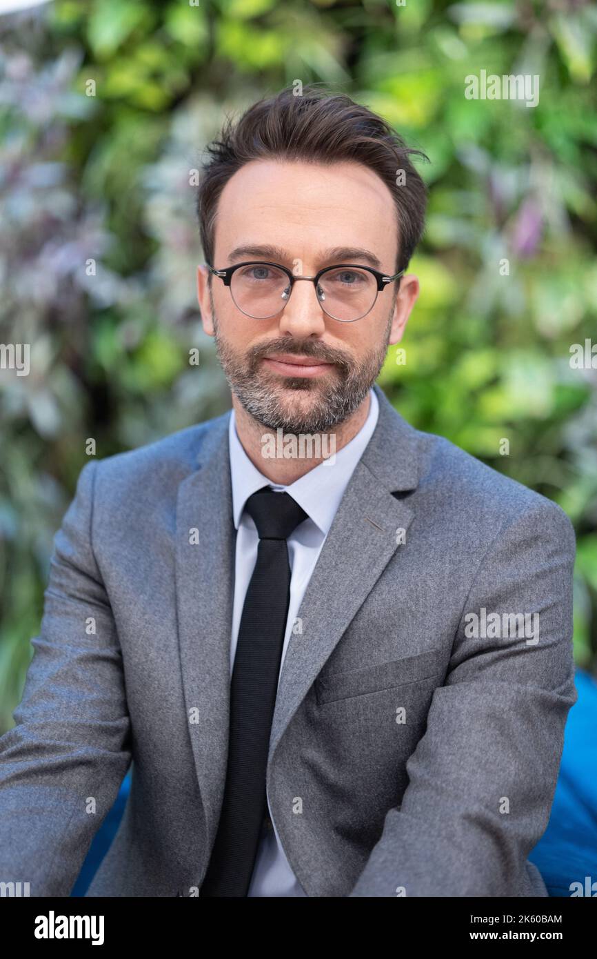 Portrait of Renaissance spokesperson Loic Signor after a press ...