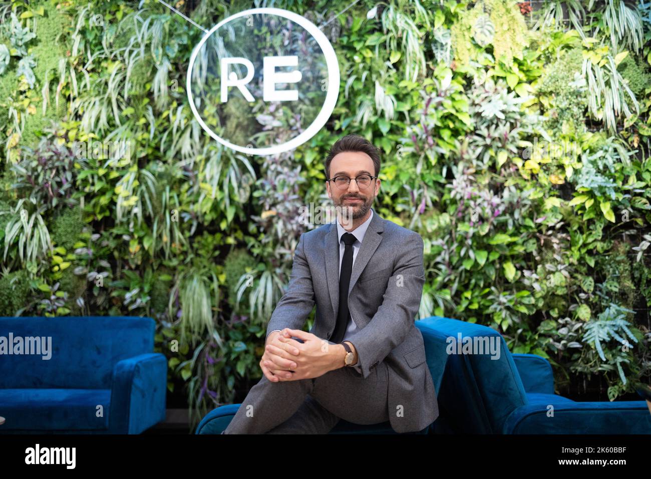 Portrait of Renaissance spokesperson Loic Signor after a press ...
