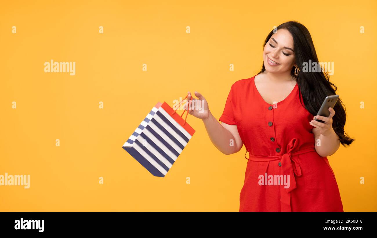 Black friday advertising woman hi-res stock photography and images - Alamy