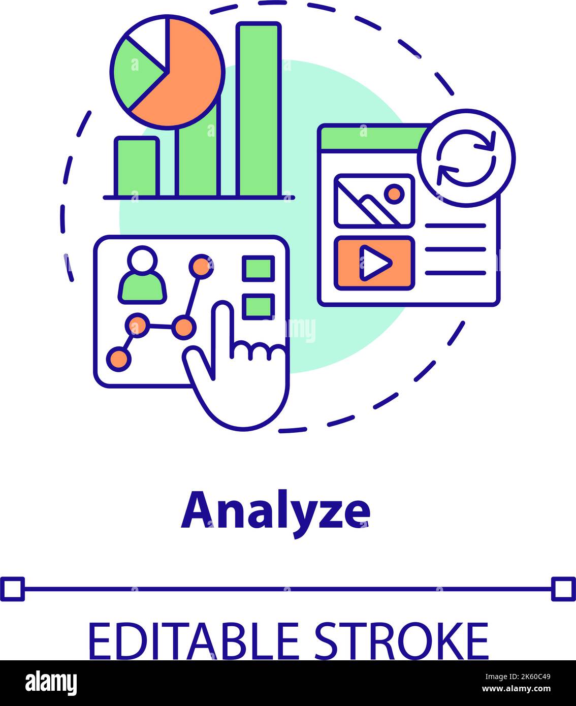 Testing customer behavior concept icon Stock Vector Image & Art - Alamy