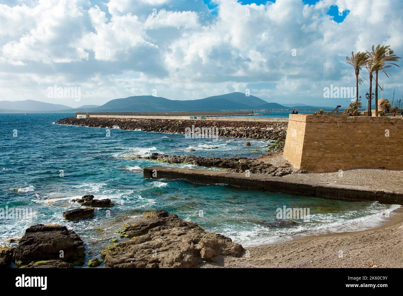 Bastioni Pigafetta, Alghero, Sardinia, Italy, Europe Stock Photo - Alamy