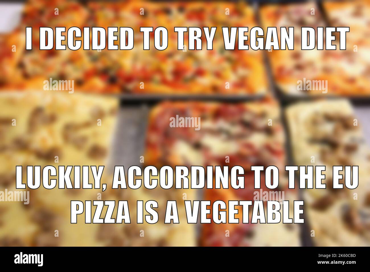 Pizza funny meme for social media sharing. Pizza is a vegetable meme ...
