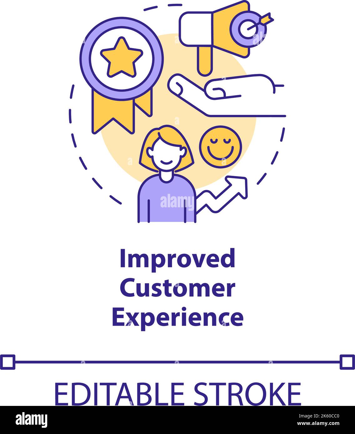 Improved customer experience concept icon Stock Vector Image & Art - Alamy Improved customer experience concept icon Stock Vector Image & Art - Alamy