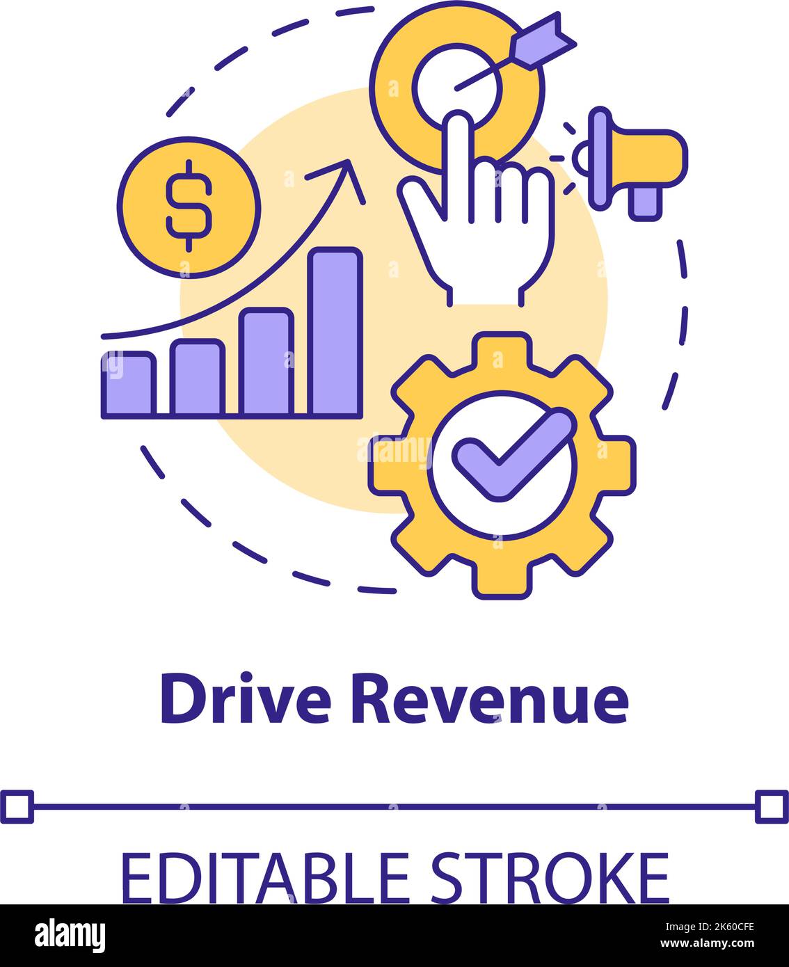 Drive revenue concept icon Stock Vector Image & Art - Alamy