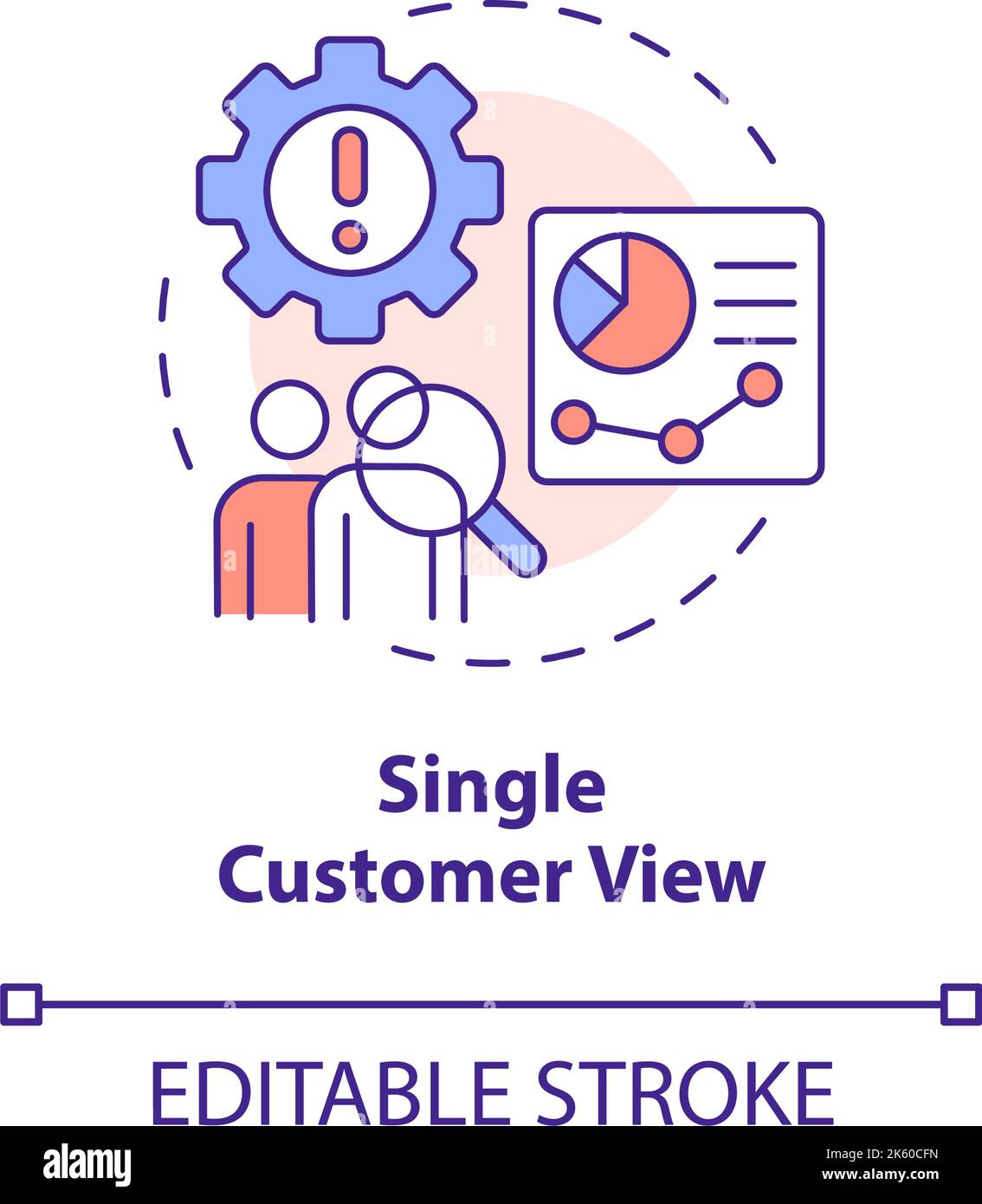 Single customer view concept icon Stock Vector Image & Art - Alamy