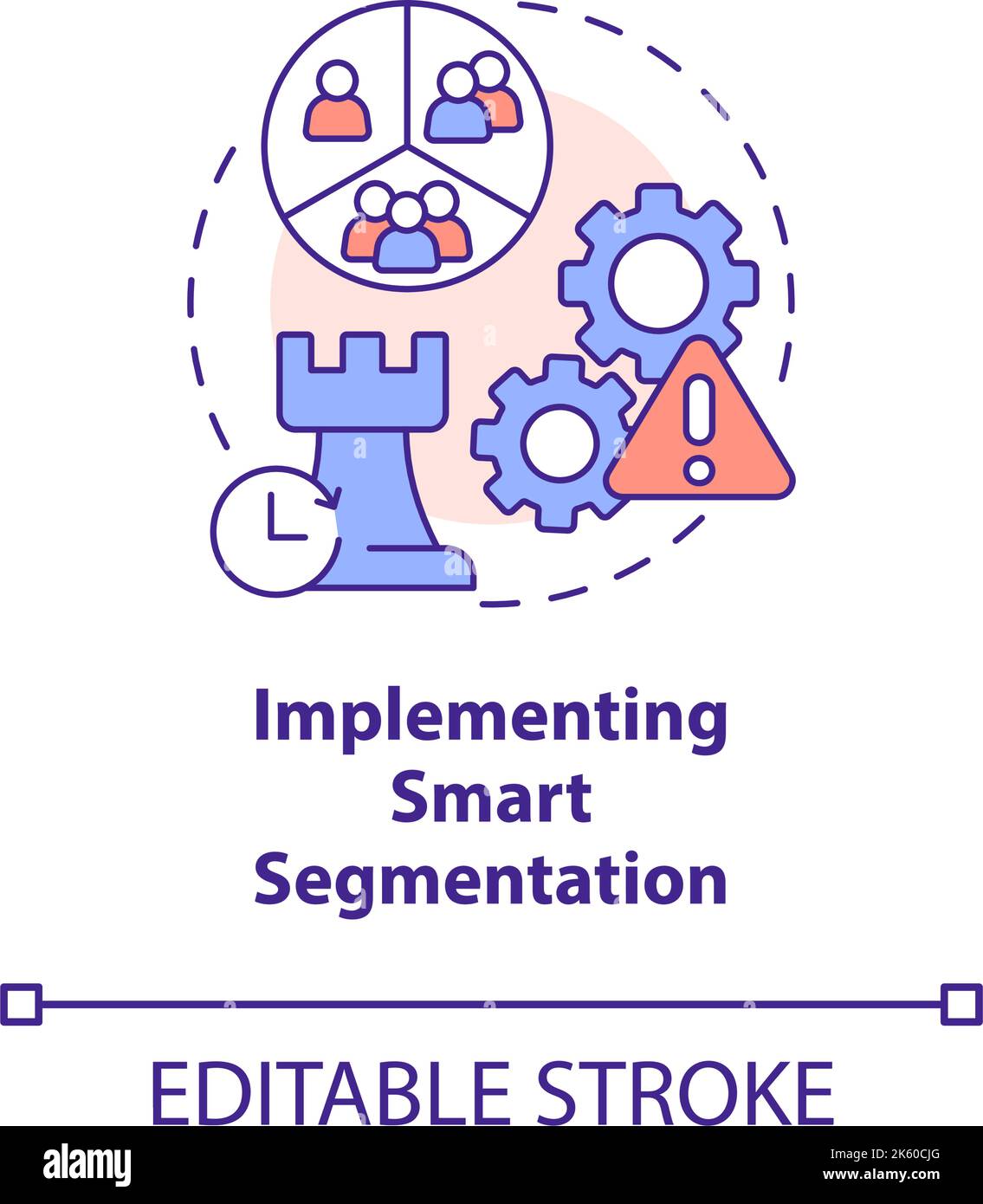 Implementing smart segmentation concept icon Stock Vector Image & Art ... Implementing smart segmentation concept icon Stock Vector Image & Art ...