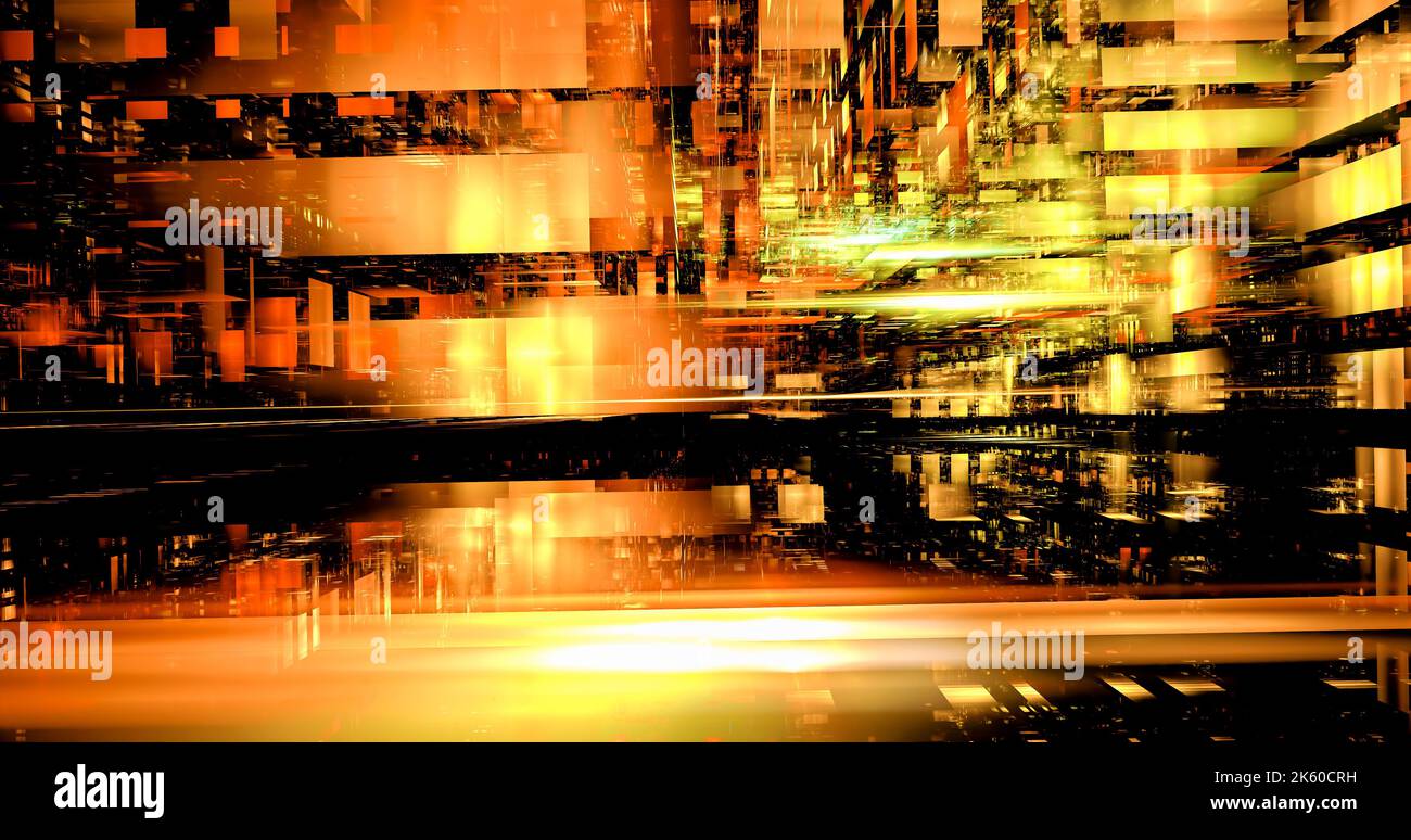 Three-dimensional 3D fractal texture. Computer generated abstract ...