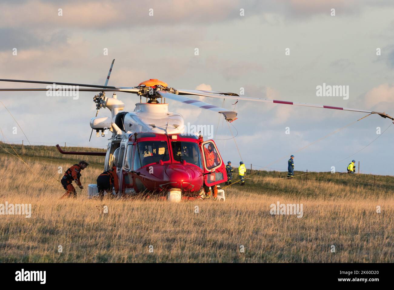 Coastguard Helicopter grounded following windscreen damage during cliff ...