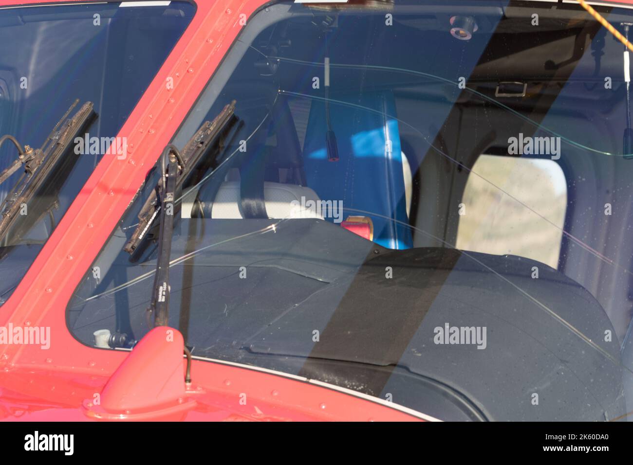 Coastguard Helicopter grounded following windscreen damage during cliff ...